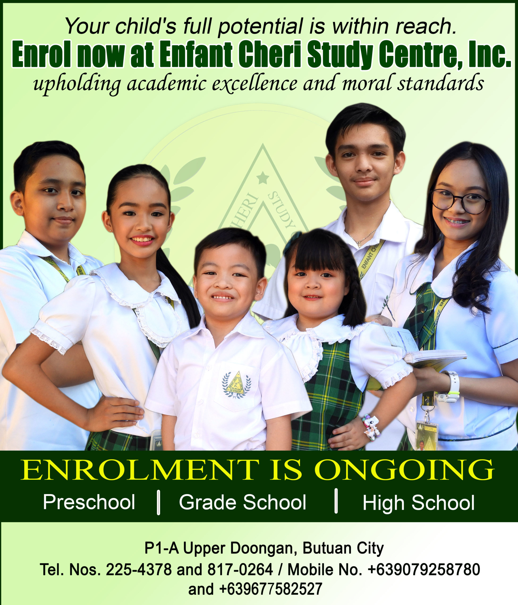 2020 SCHOOL AD | Enfant Cheri Study Centre - Enfant Cheri Study Centre